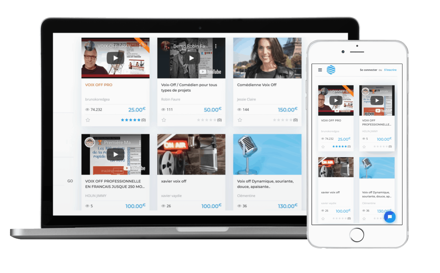 Voix off - Site et plateforme | Trouvez une voix off en 2 clics